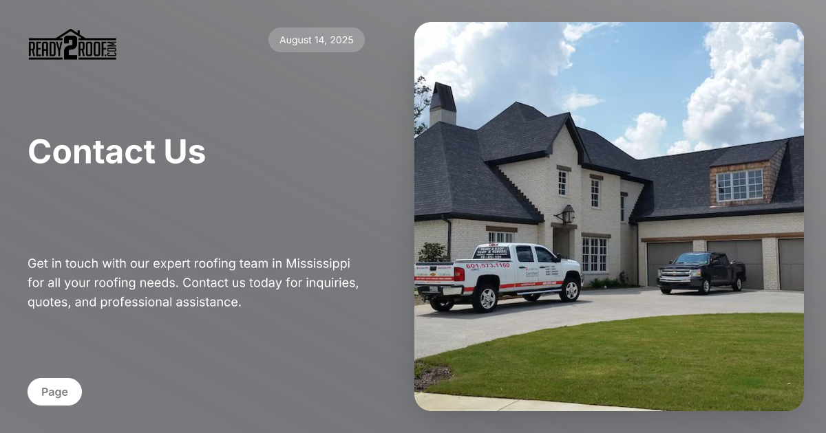 Contact Us | Ready2Roof